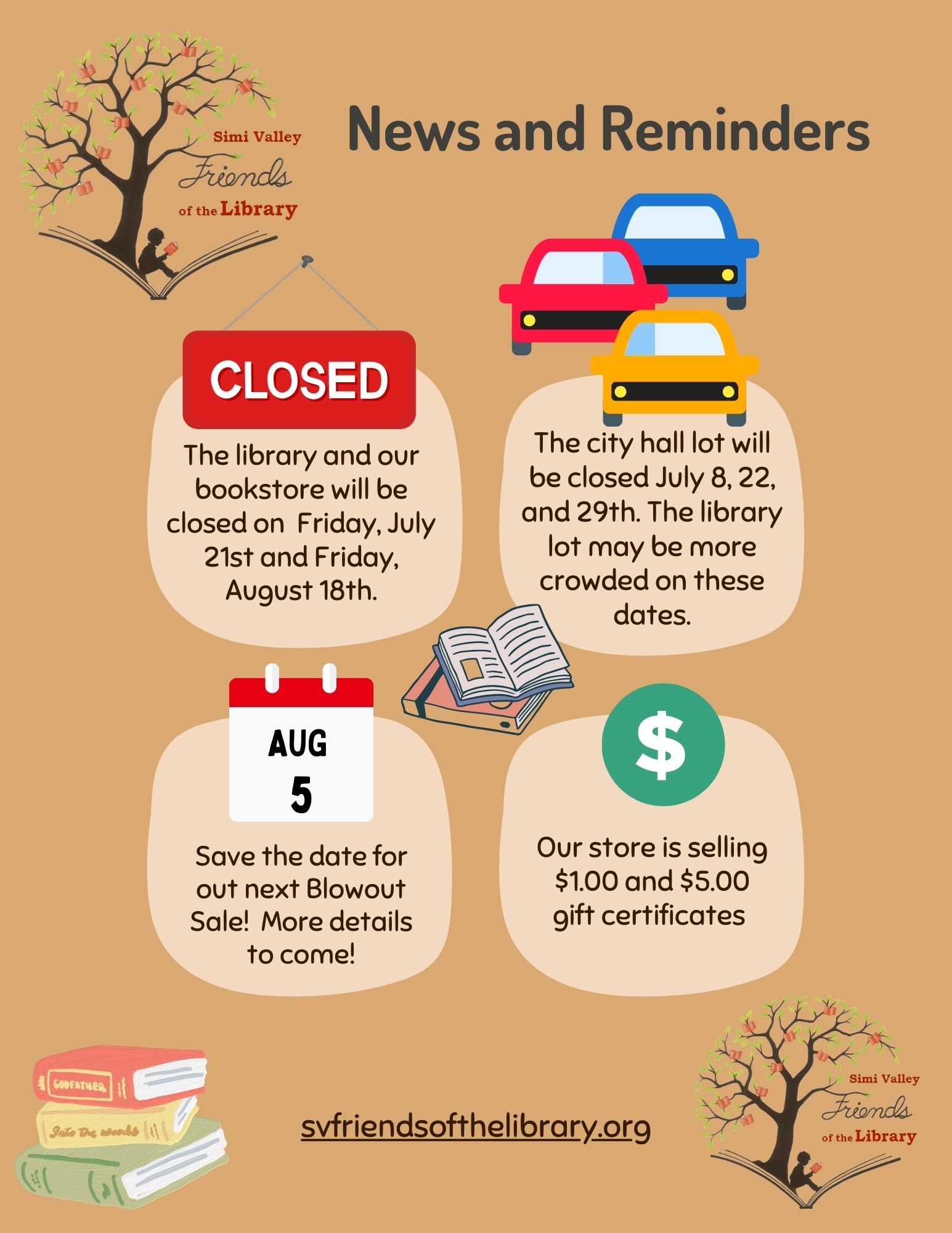 News and Reminders – Simi Valley Friends of The Library